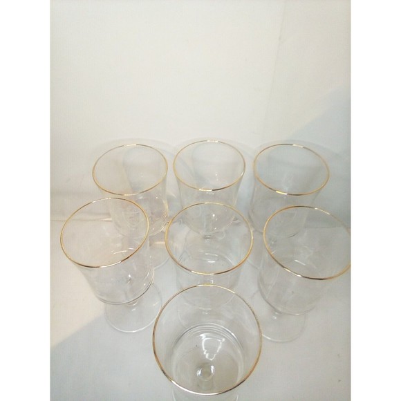 Dining | Vtg Nudrin Gold Trim Beautiful Rare Wine Glasses | Poshmark